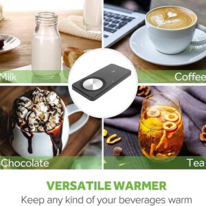 Zopsc-1 2 in 1 Coffee Mug Warmer Phone Wireless Charger Drink Heating Warmer Magnetic USB Charging US Plug