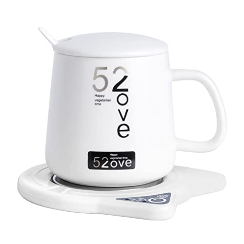 USB Coffee Mug Warmer, Constant Temperature 131℉/55℃ for Coffee, Chocolate, Milk, Tea and Water (White)