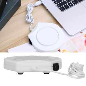 Coffee Mug Warmer, USB Powered Heater Pad ABS + Iron Coffee Heater Pad Light Small 60℃~70℃ Coffee Cup Warmer for Hot Coffee Tea Espresso Milk