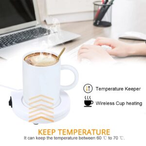 Coffee Mug Warmer, USB Powered Heater Pad ABS + Iron Coffee Heater Pad Light Small 60℃~70℃ Coffee Cup Warmer for Hot Coffee Tea Espresso Milk