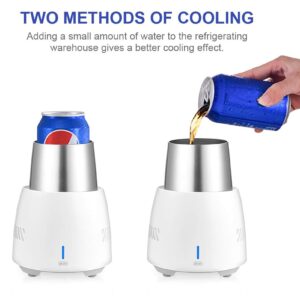 Beverage Mug Cooling Portable Mini Refrigerator Mini Desk Refrigerator Portable Mug for Beverage Cola Beer Wine Drink Chiller(#2)