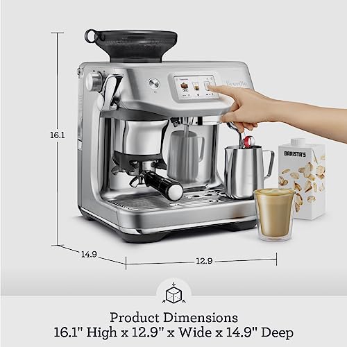 Breville Barista Touch Impress Espresso Machine BES881BSS, Brushed Stainless Steel