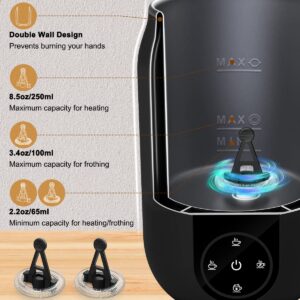 MOFOKEAY Milk Frother, Frother for Coffee, 4 IN 1 Automatic Hot and Cold Foam Maker, Milk Steamer for Latte, Cappuccinos, Macchiato & Hot Chocolate Milk Warmer with Temperature Control & Auto Shut-Off