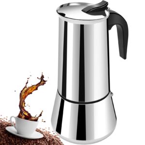 ditosh 12 cup 600ml 20oz stovetop espresso maker stainless steel moka pot espresso maker percolator italian coffee maker capable moka coffee machine cafe percolator maker for home camping