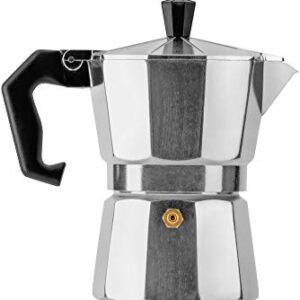 Mixpresso Aluminum Moka Stove Coffee Maker, Moka Pot Coffee Maker for Gas, Electric Stove Top, Classic Italian Coffee Maker, Espresso Maker Stovetop, Camping Pot 3 Espresso Cup 5 Oz