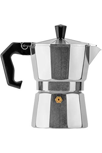 Mixpresso Aluminum Moka Stove Coffee Maker, Moka Pot Coffee Maker for Gas, Electric Stove Top, Classic Italian Coffee Maker, Espresso Maker Stovetop, Camping Pot 3 Espresso Cup 5 Oz