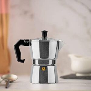 Mixpresso Aluminum Moka Stove Coffee Maker, Moka Pot Coffee Maker for Gas, Electric Stove Top, Classic Italian Coffee Maker, Espresso Maker Stovetop, Camping Pot 3 Espresso Cup 5 Oz