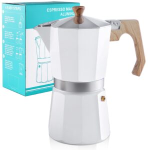 wedrink stovetop espresso maker aluminum moka pot 9 espresso cup-15.2oz cuban coffee maker stove top coffee maker moka italian espresso