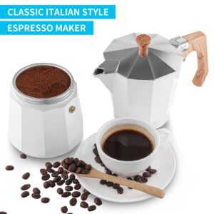 wedrink Stovetop Espresso Maker Aluminum Moka Pot 9 Espresso Cup-15.2OZ Cuban Coffee Maker Stove top Coffee Maker Moka Italian Espresso