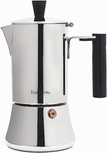 easyworkz pedro stovetop espresso maker 6cup 300ml stainless steel italian coffee machine maker moka pot induction espresso pot