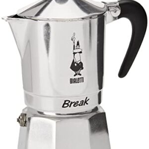 Bialetti, 06774, Moka Cafe 3 cup, Stove Top Espresso Maker, Black