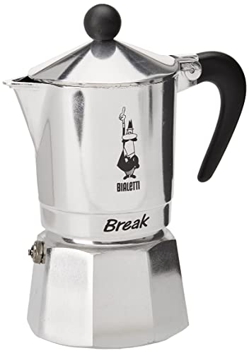 Bialetti, 06774, Moka Cafe 3 cup, Stove Top Espresso Maker, Black