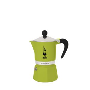 bialetti 4972 rainbow espresso maker, green