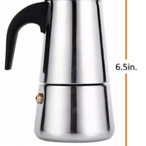 Moka Pot Coffee - Moka pots, Greca Coffee Maker, Cafetera Cubana, Stove Top Coffee Maker, Espresso Maker Stove Top, Mocha pots, Grecas de cafe, Mocha pot, Coffee Make (1 Std Cup)