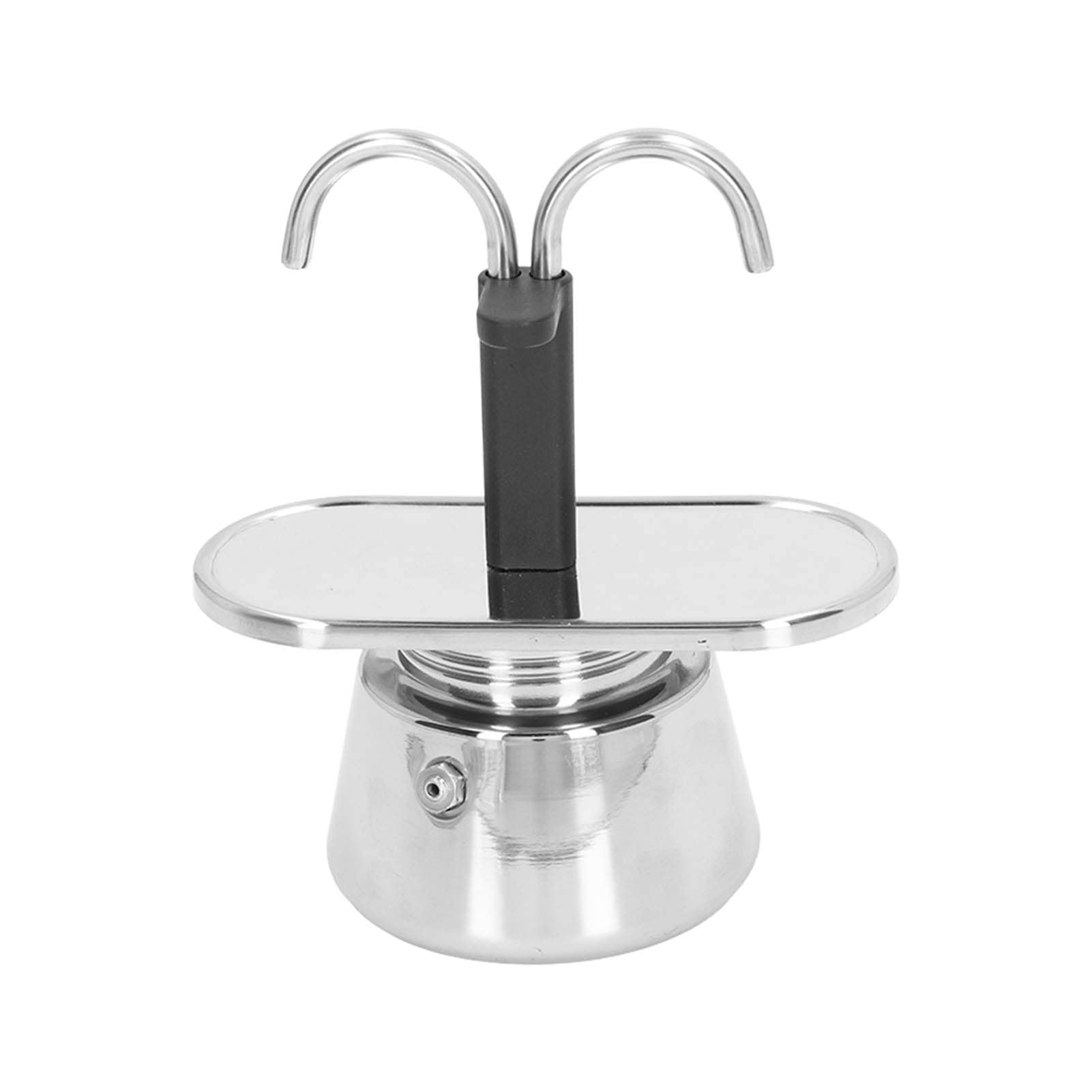 Stainless Steel Moka Pot, Stovetop Maker, Classic Italian Style Double Tube Moka Pot Coffee Maker