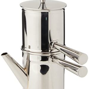 Ilsa Neapolitan Coffee Maker, Stainless Steel, Silver, 1-2 Cups