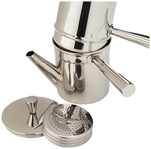 Ilsa Neapolitan Coffee Maker, Stainless Steel, Silver, 1-2 Cups