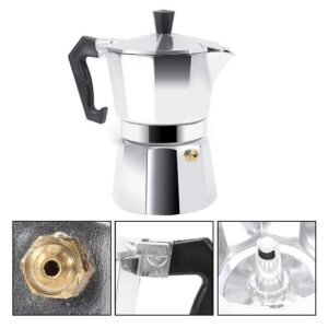 Italian Type Moka Pot,3/6/9/12 Cups Aluminum,Espresso Coffee Maker,Stove Home Office Use Hot,Moka Kettle,For Coffee(600ML 12cups)