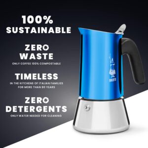 Bialetti Venus Blue 4 Cup Stovetop Espresso Maker