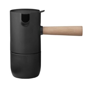 stelton collar espresso maker, 17.5 x 10.5 x 16.5 cm, black