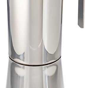 ILSA 122-10, Stainless Steel Stove-Top Espresso Maker, 10- cup