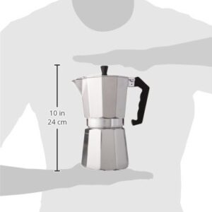 Norpro 8-Cup Espresso Maker, One Size, Silver