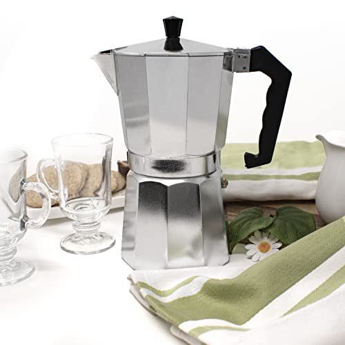 Norpro 8-Cup Espresso Maker, One Size, Silver