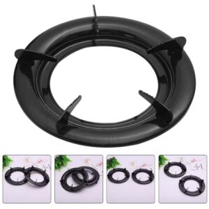 Hemoton Wok Support Ring 3pcs Cast Iron Wok Rack Replacement Round Range Stove Gas Pans for Ge Gas Ranges