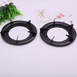 Hemoton Wok Support Ring 3pcs Cast Iron Wok Rack Replacement Round Range Stove Gas Pans for Ge Gas Ranges