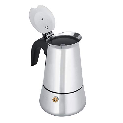 YUYTE Moka Stovetop Espresso Maker Italian Style Cup Stainless Steel Coffee Pot Moka Espresso Maker Mocha Pot Coffee Brewing Tool