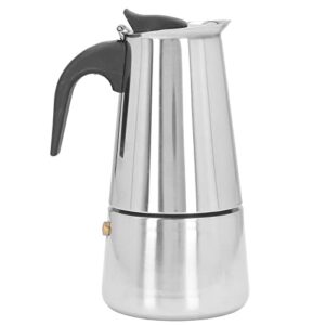 totitom stovetop espresso maker, moka pot, italian coffee maker, classic cafe percolator maker, stainless steel moka cafe pot maker for home office use(02)