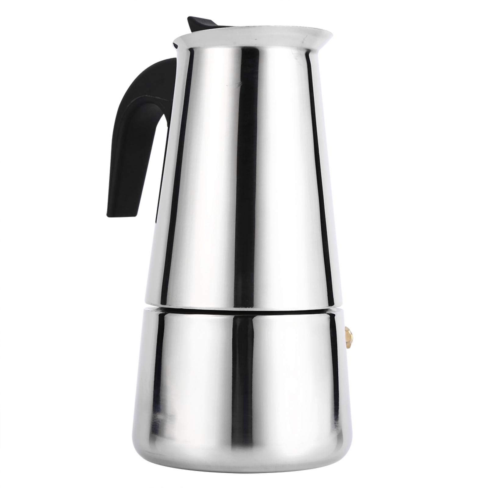 HENGHUAsm Mocha Pot,100ml/200ml/300ml/450ml Stainless Steel Mocha Pot,Moka Pot Coffee Maker,It Is Sturdy And Durable.,For Using In Home Or Office Use (300ml)