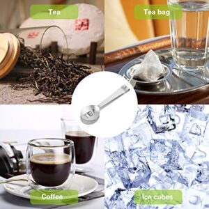 Aieve Tea Bag Squeezer, 2 Pack Stainless Steel Tea Bag Holder Tea Bag Tongs Tea Bag Spoon Tea Bags Strainer Clip for Gripping Ice Cubes