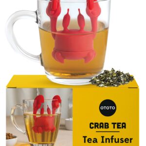 NEW!!! Crab Tea Infuser by OTOTO - Cute Tea Infuser, Tea Accessories For Tea Lovers, Cute Kitchen Accessories, Funny Gifts, Tea Infusers For Loose Tea, Loose Leaf Tea Steeper, Tea Diffuser Kitchen