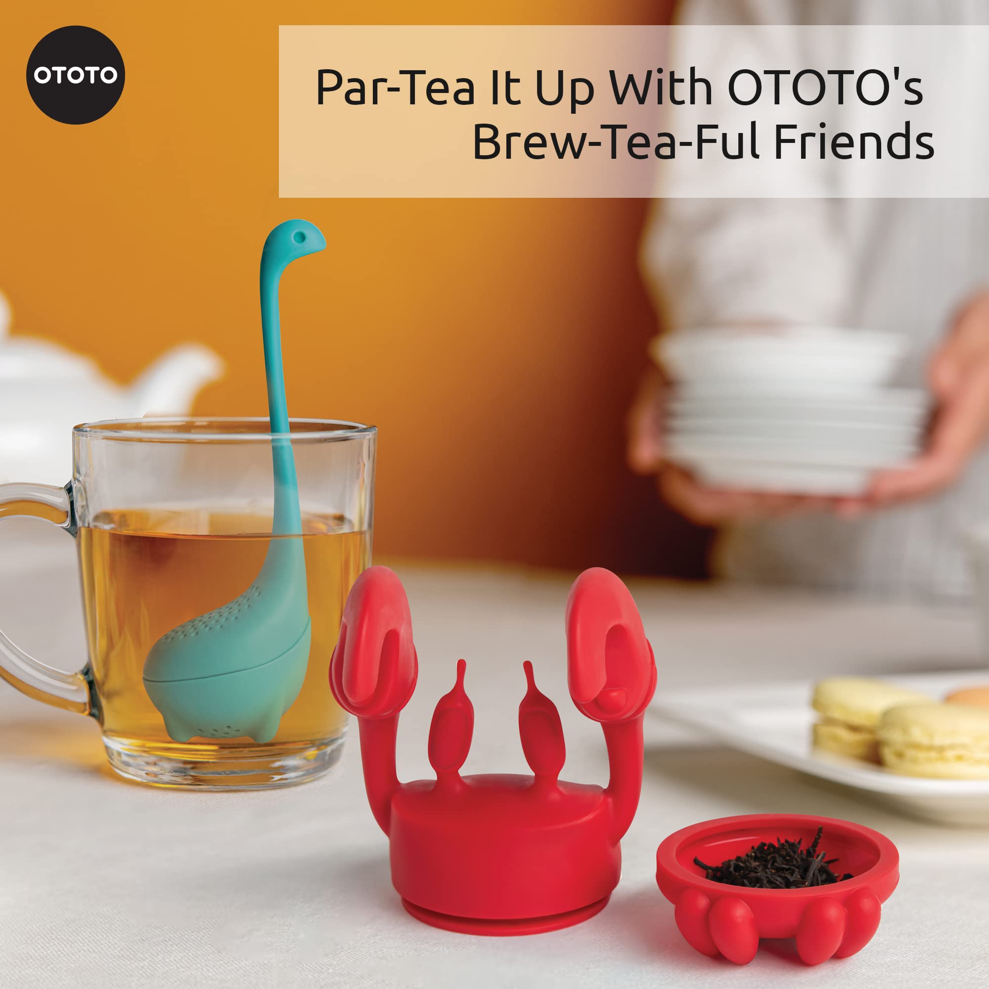 NEW!!! Crab Tea Infuser by OTOTO - Cute Tea Infuser, Tea Accessories For Tea Lovers, Cute Kitchen Accessories, Funny Gifts, Tea Infusers For Loose Tea, Loose Leaf Tea Steeper, Tea Diffuser Kitchen