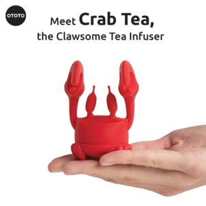 NEW!!! Crab Tea Infuser by OTOTO - Cute Tea Infuser, Tea Accessories For Tea Lovers, Cute Kitchen Accessories, Funny Gifts, Tea Infusers For Loose Tea, Loose Leaf Tea Steeper, Tea Diffuser Kitchen