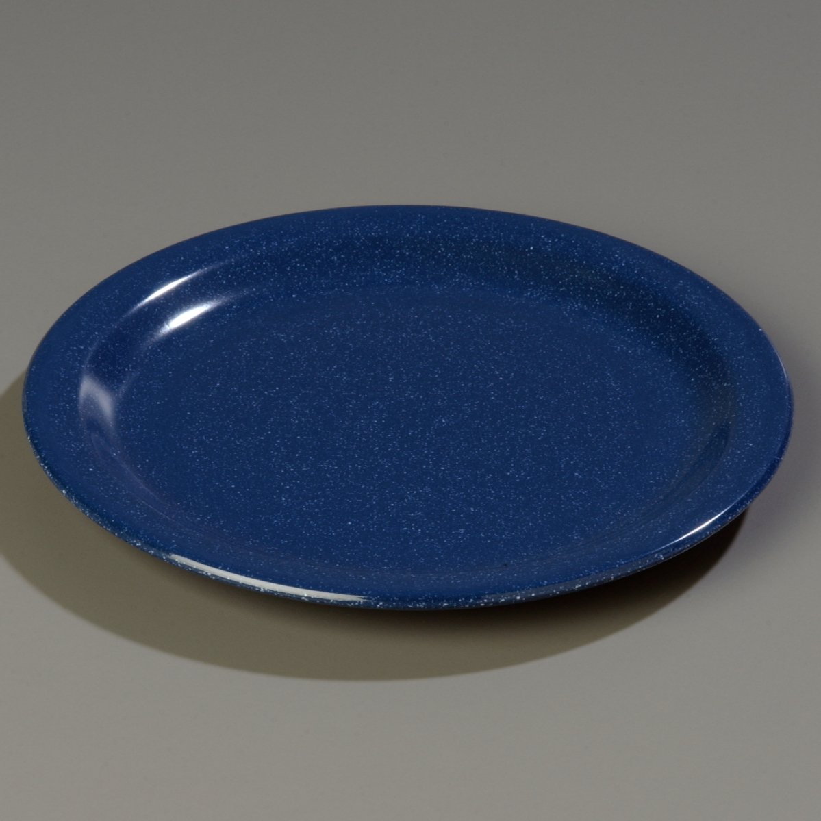 Carlisle FoodService Products Dallas Ware Reusable Plastic Plate Appetizer Plate with Rim for Buffets, Home, and Restaurants, Melamine, 5.5 Inches, Blue, (Pack of 48)