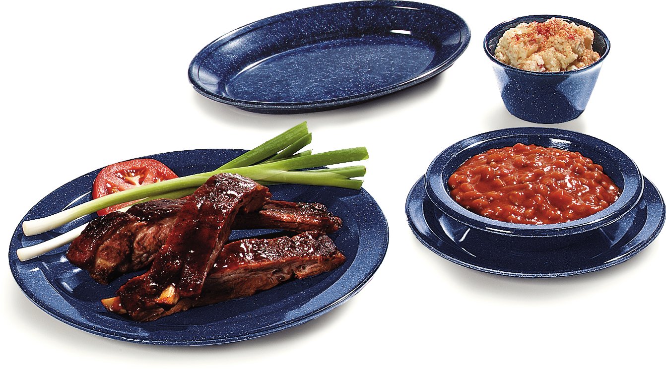 Carlisle FoodService Products Dallas Ware Reusable Plastic Plate Appetizer Plate with Rim for Buffets, Home, and Restaurants, Melamine, 5.5 Inches, Blue, (Pack of 48)