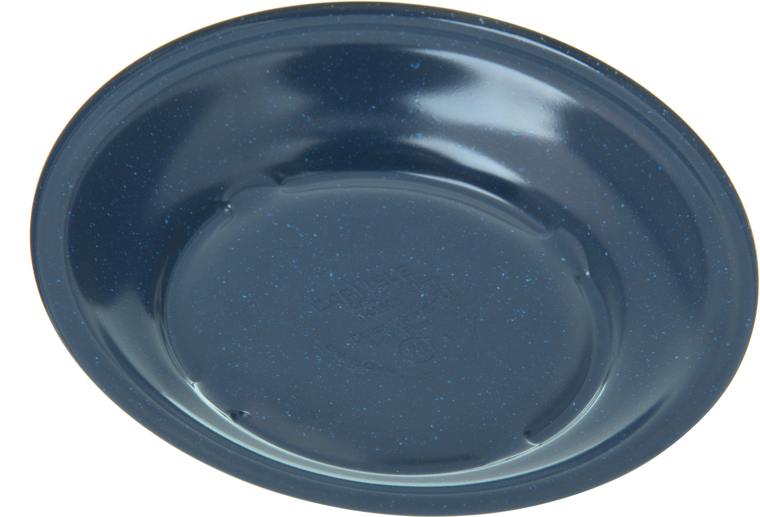 Carlisle FoodService Products Dallas Ware Reusable Plastic Plate Appetizer Plate with Rim for Buffets, Home, and Restaurants, Melamine, 5.5 Inches, Blue, (Pack of 48)