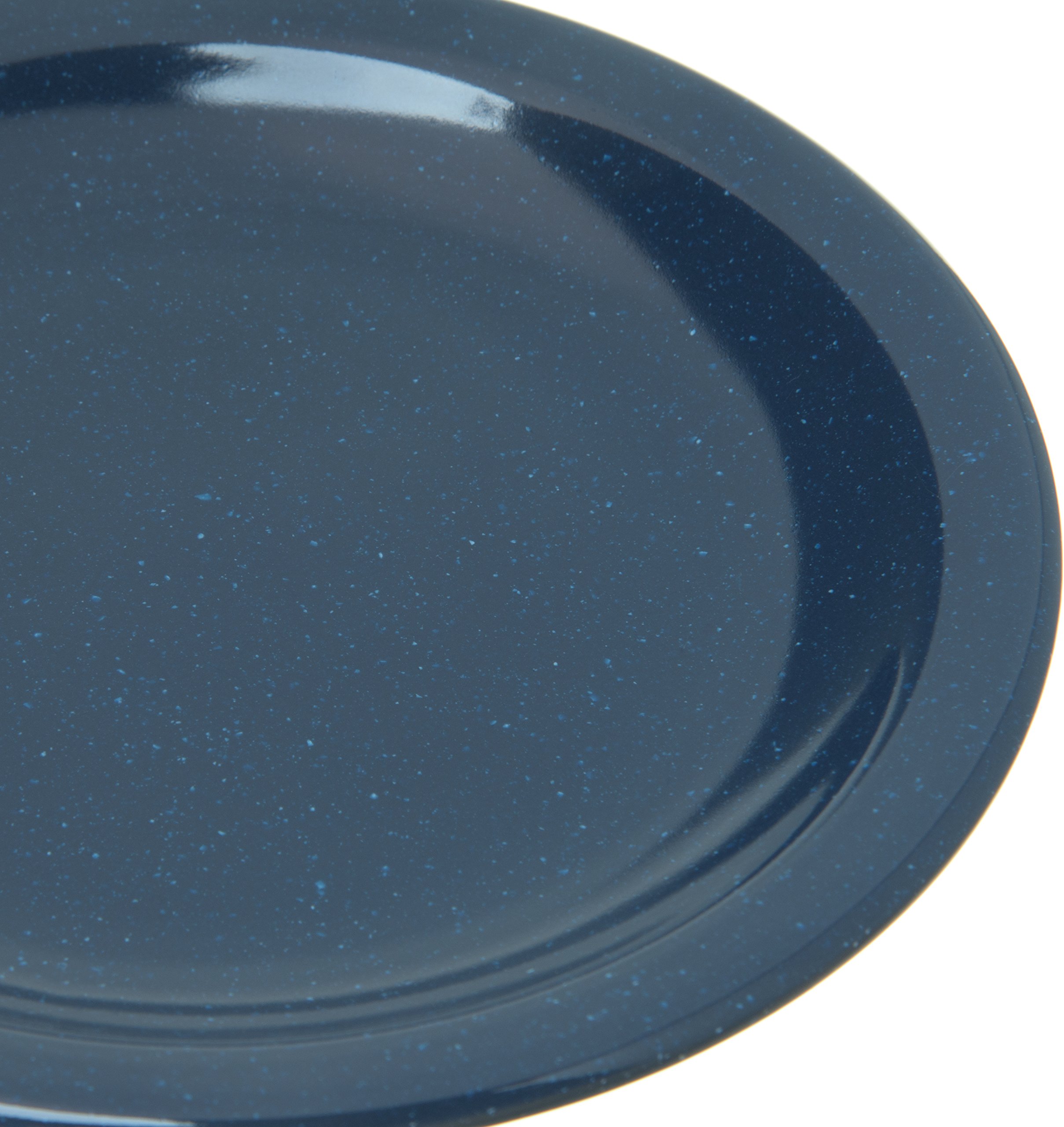 Carlisle FoodService Products Dallas Ware Reusable Plastic Plate Appetizer Plate with Rim for Buffets, Home, and Restaurants, Melamine, 5.5 Inches, Blue, (Pack of 48)