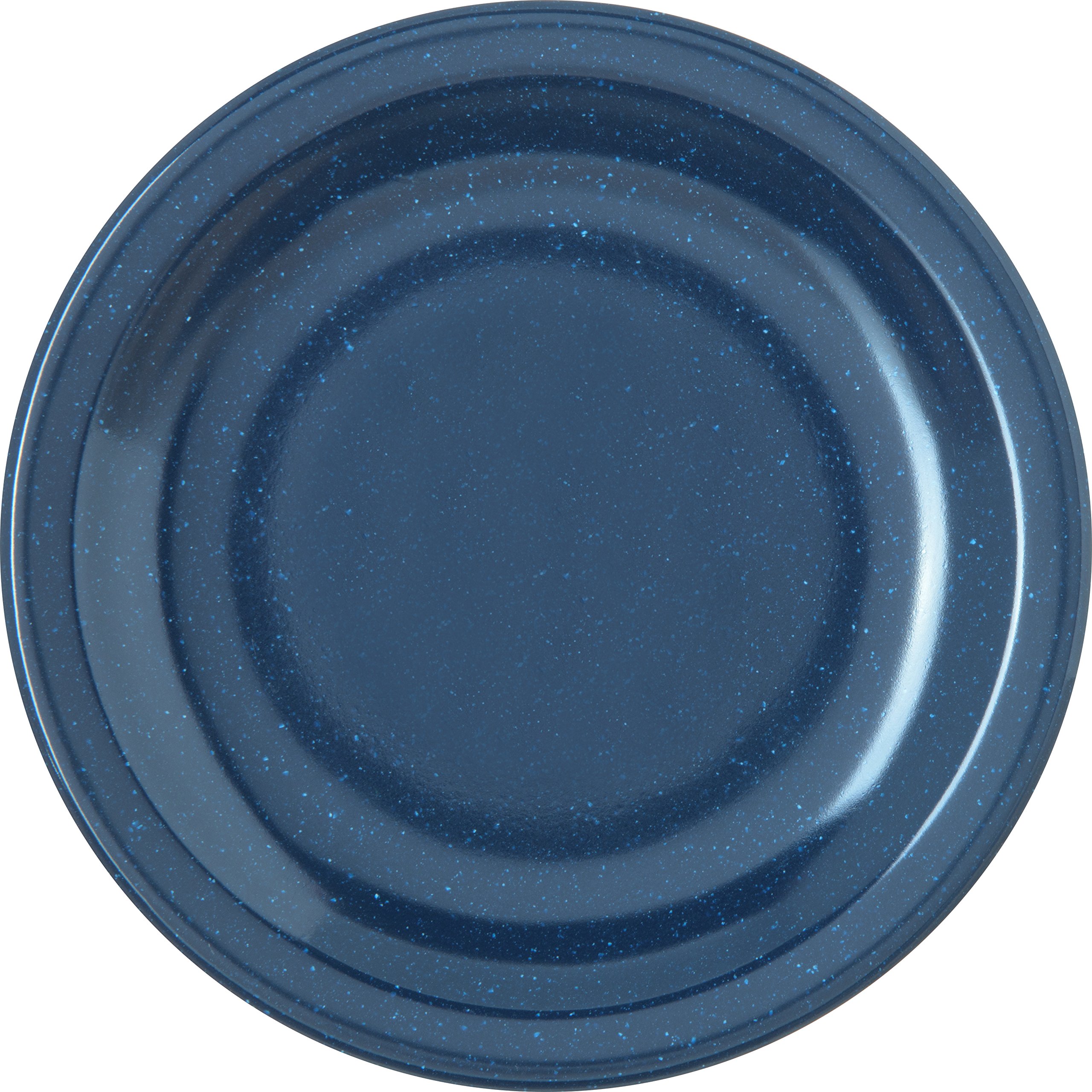 Carlisle FoodService Products Dallas Ware Reusable Plastic Plate Appetizer Plate with Rim for Buffets, Home, and Restaurants, Melamine, 5.5 Inches, Blue, (Pack of 48)