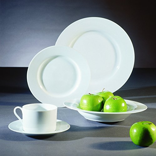 10 Strawberry Street Z-Ware Porcelain 6" Bread & Butter Plate, Set of 6, White