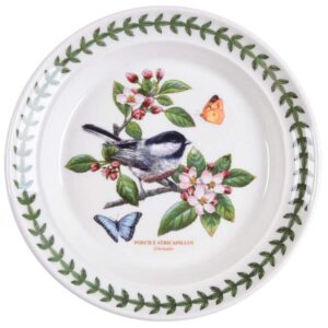 portmeirion botanic garden birds bread & butter plate chickadee