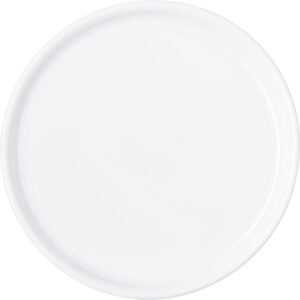 Carlisle FoodService Products Stadia Reusable Plastic Plate Appetizer Plate for Home and Restaurant, Melamine, 7.25 Inches, White