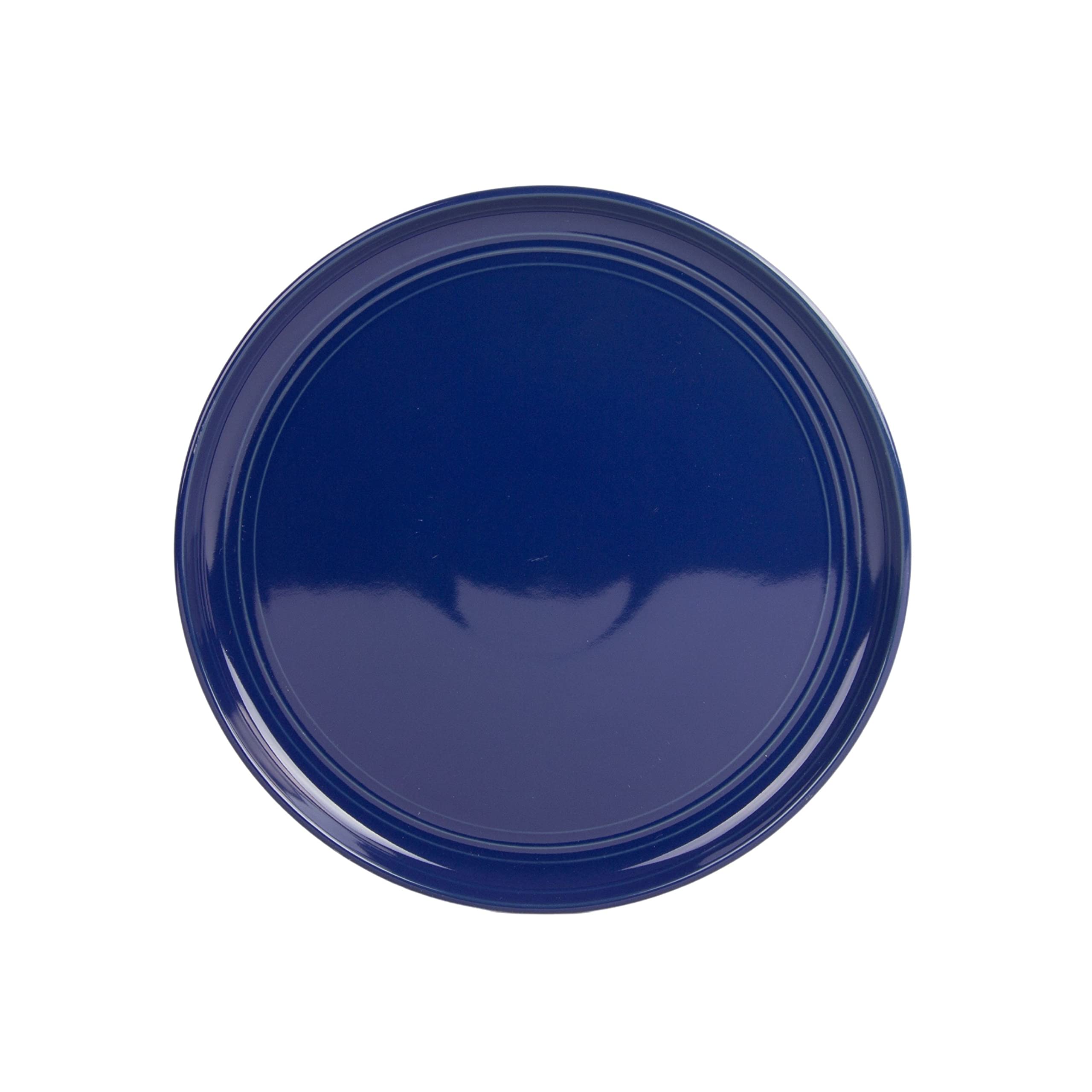 Double Line 8.25" Salad Plate, Set of 6, Cobalt Blue