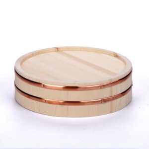 HUANGYIFU Large Wooden Mixing bowl Sushi Oke Rice Barrel Hangiri 72 cm 28 inches Diameter