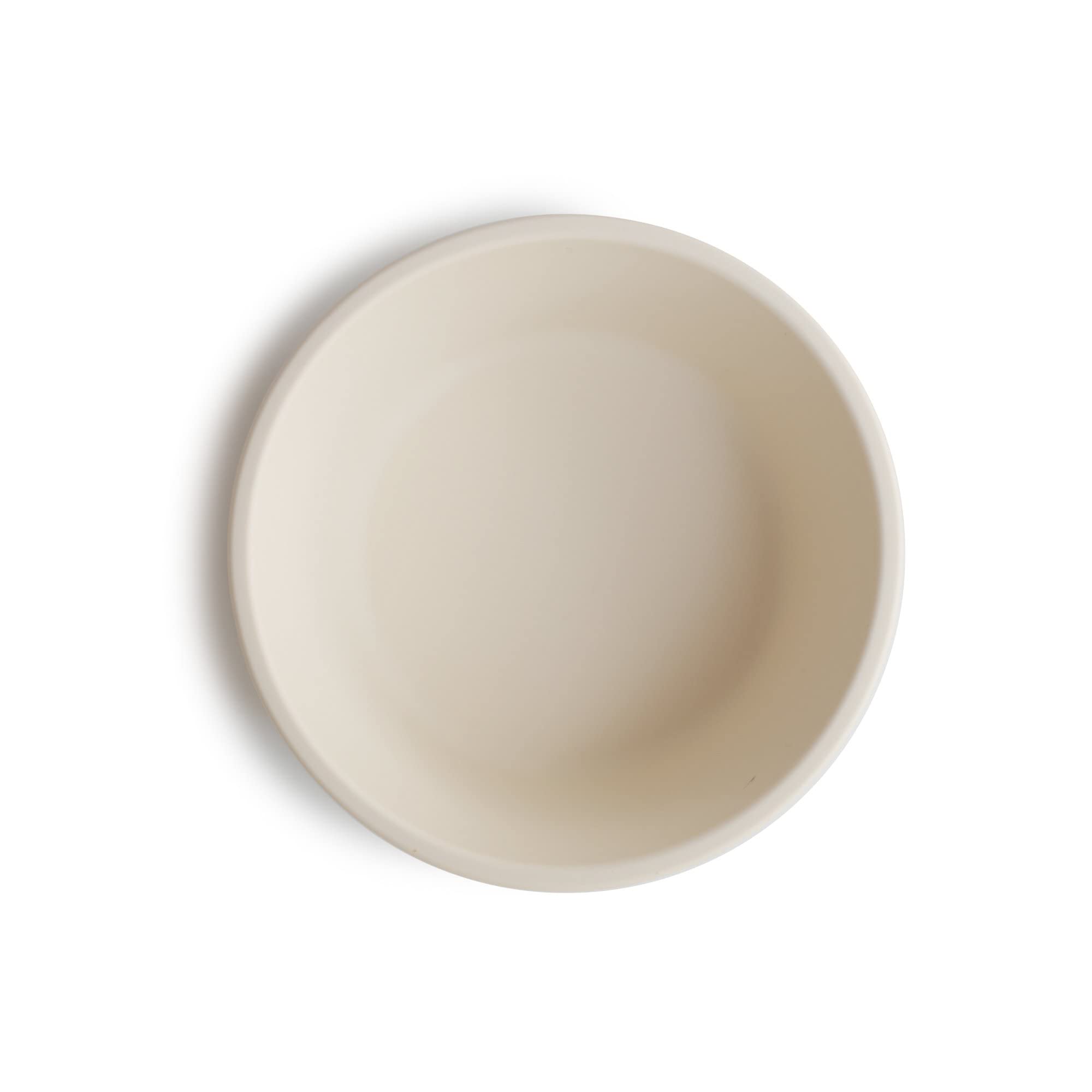 mushie Silicone Suction Bowl | BPA-Free Non-Slip Design (Ivory)