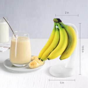 Meadow Lane Banana Holder Stand - BPA-Free White Plastic Fruit Hanger for Freshness, Kitchen Storage Item, 1-Pack