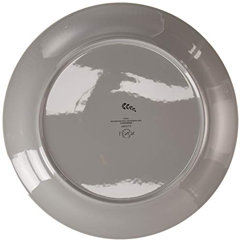 Lenox Gray Profile Stoneware 4-Piece Dinner Plate Set, 6.00 LB