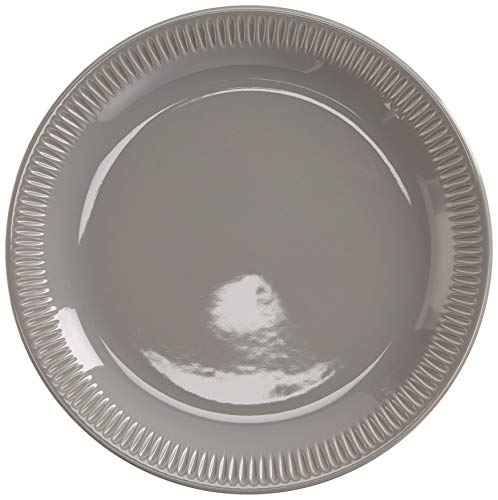 Lenox Gray Profile Stoneware 4-Piece Dinner Plate Set, 6.00 LB